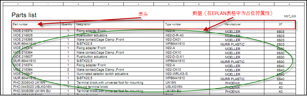 Eplan Faqs Exporting Summarized Parts List To Excel