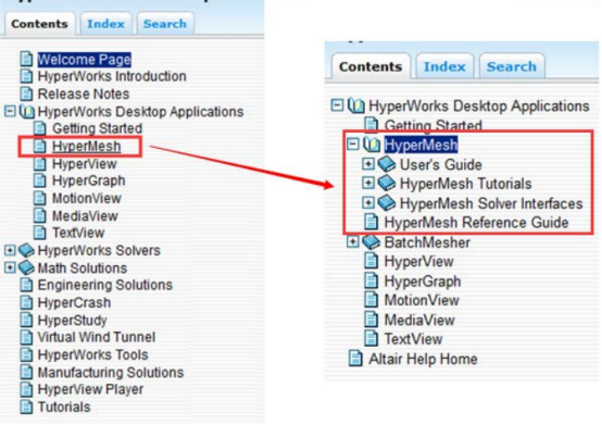 HyperWorks 帮助文件使用示例及查找