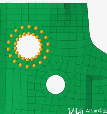 Hypermesh如何批量在开孔处创建RBE3或RBE2